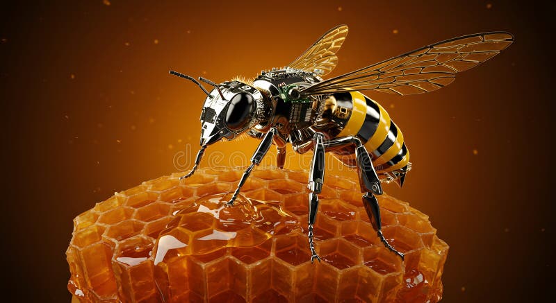 Cybernetic Honeybee on Honeycomb: a Futuristic Vision of Nature and ...
