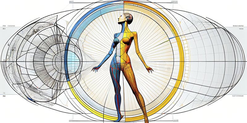 Striking Image that Showcases the Capabilities of AI, Such As a Machine ...