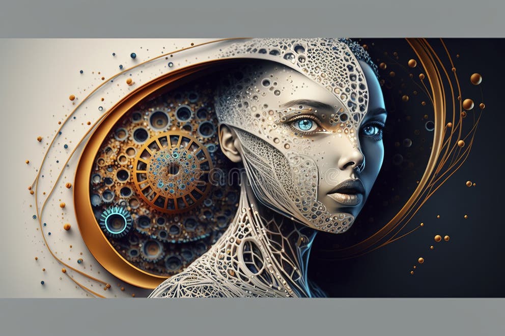 Striking Image that Showcases the Capabilities of AI, Such As a Machine ...