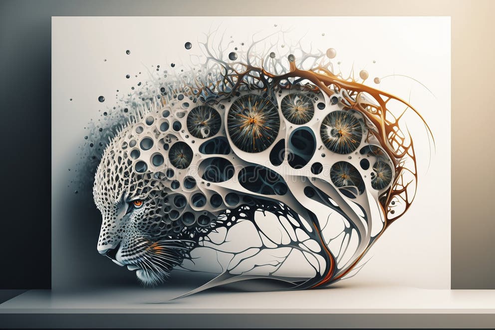 Striking Image that Showcases the Capabilities of AI, Such As a Machine ...