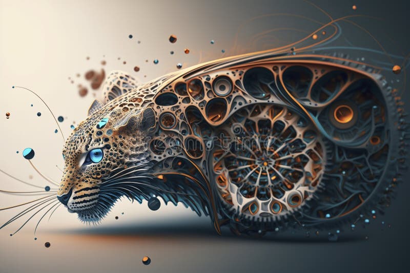 Striking Image that Showcases the Capabilities of AI, Such As a Machine ...