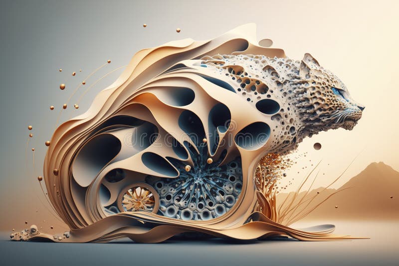 Striking Image that Showcases the Capabilities of AI, Such As a Machine ...