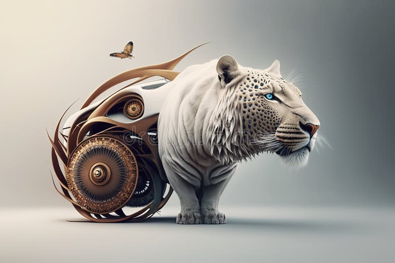 Striking Image that Showcases the Capabilities of AI, Such As a Machine ...