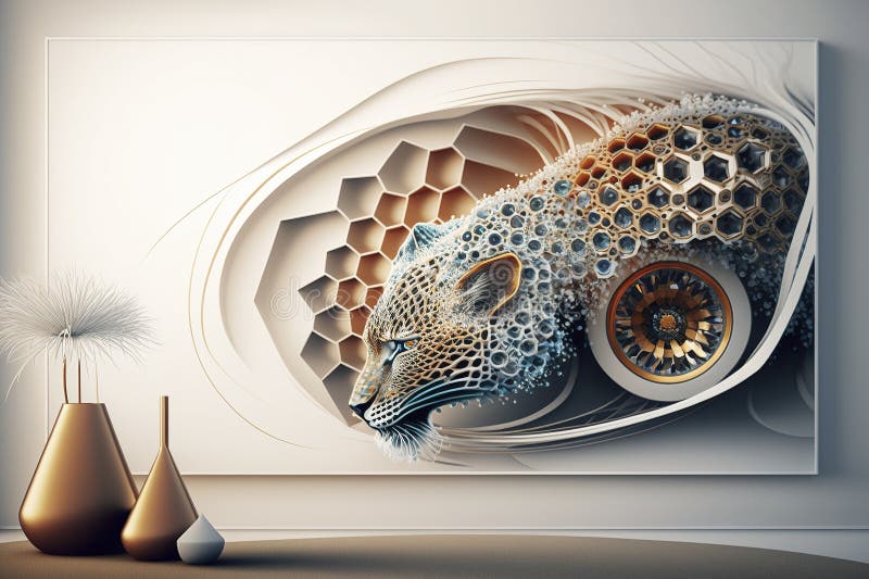 Striking Image that Showcases the Capabilities of AI, Such As a Machine ...