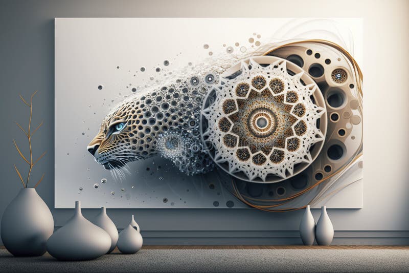 Striking Image that Showcases the Capabilities of AI, Such As a Machine ...