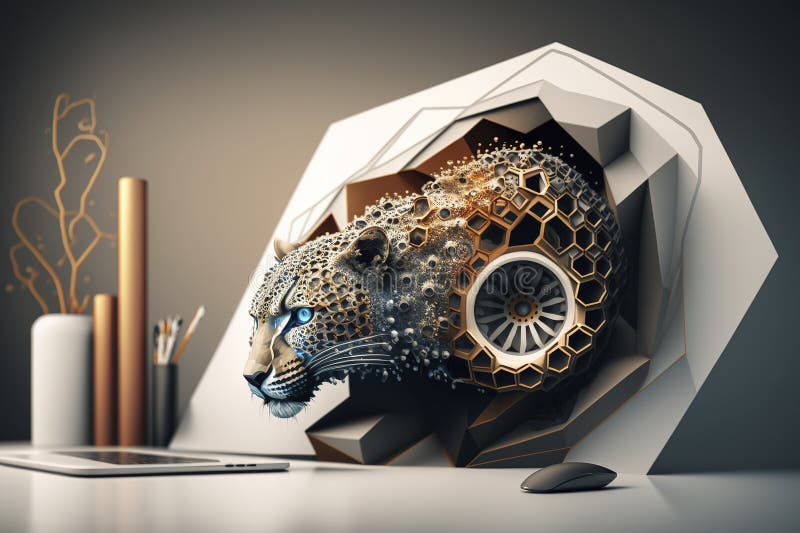 Striking Image that Showcases the Capabilities of AI, Such As a Machine ...