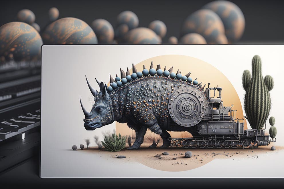 Striking Image that Showcases the Capabilities of AI, Such As a Machine ...