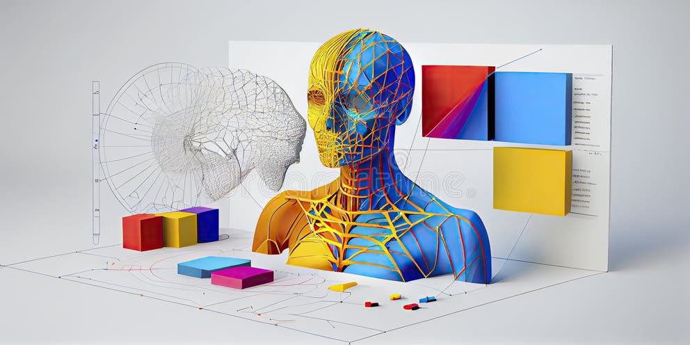 Striking Image that Showcases the Capabilities of AI, Such As a Machine ...