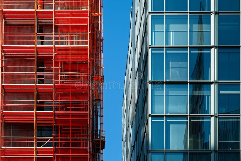 Contrasting Urban Architecture Styles Stock Illustration - Illustration ... Contrasting Urban Architecture Styles Stock Illustration - Illustration ...