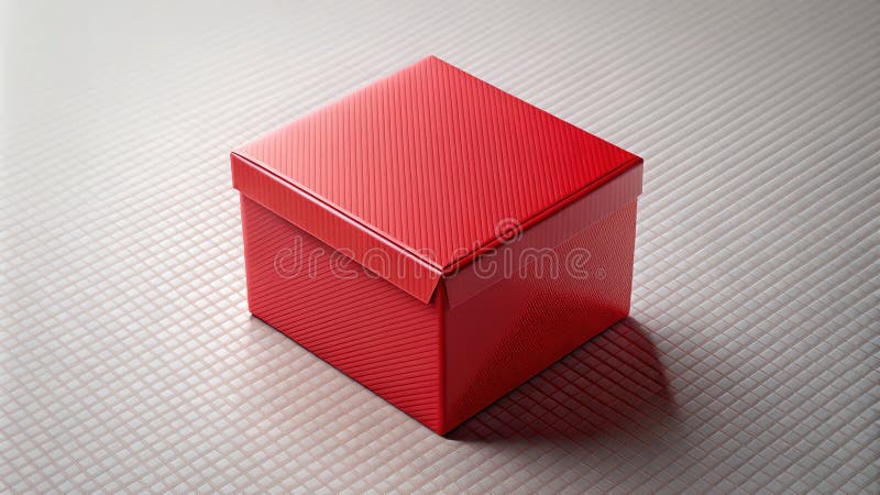 Red Cardboard Box Architectural Photography a Minimalist Study in Form ...