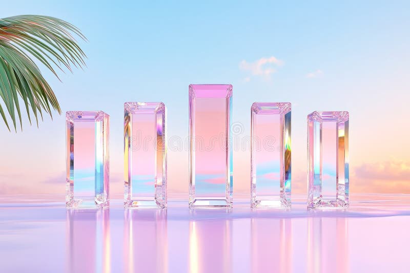 Abstract Purple Geometric Rectangular Crystal Glass Panels for ...