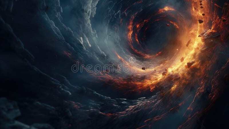 A Striking Image of a Spiral Made of Fire and Smoke. Perfect for Fiery ...
