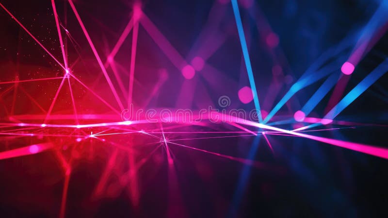 Intense Neon Laser Lights Create Striking Abstract Background Stock ...