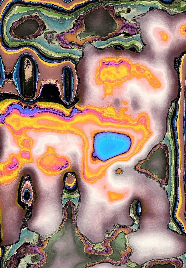 Striking Intriguing Bizarre Surreal Abstract Stock Illustration ...