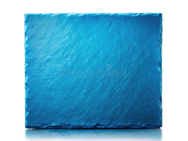 Dramatic Blue Slate Tile Silhouettes Isolated Studio Shots for Design ...