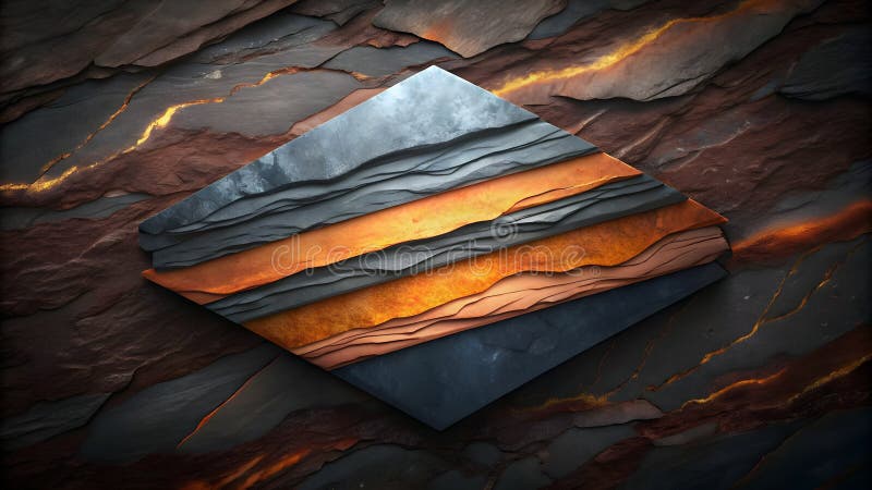 Striking Layers Orange Earth Textures Modern Design Contrast Rich Tones ...