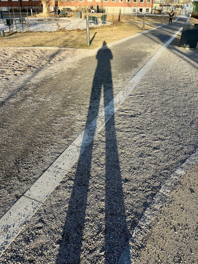 High Contrast Geometric Shadow Light City Street Composition Stock ...