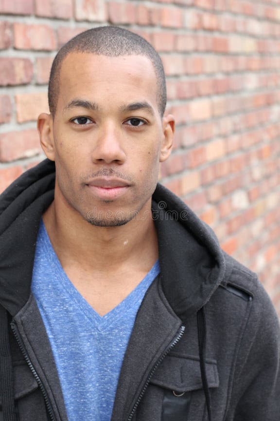 Striking Man with Neutral Expression Close Up Stock Photo - Image of ...