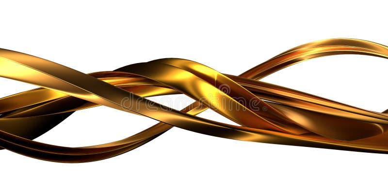 Striking Metal Band Isolated Abstract Dramatic Modern Luxury Luxury 3D ...