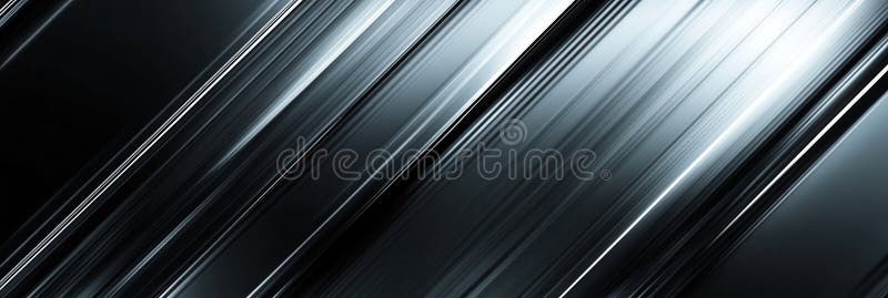 Sleek Metallic Background with Dynamic Silver and Black Lines Creating ...