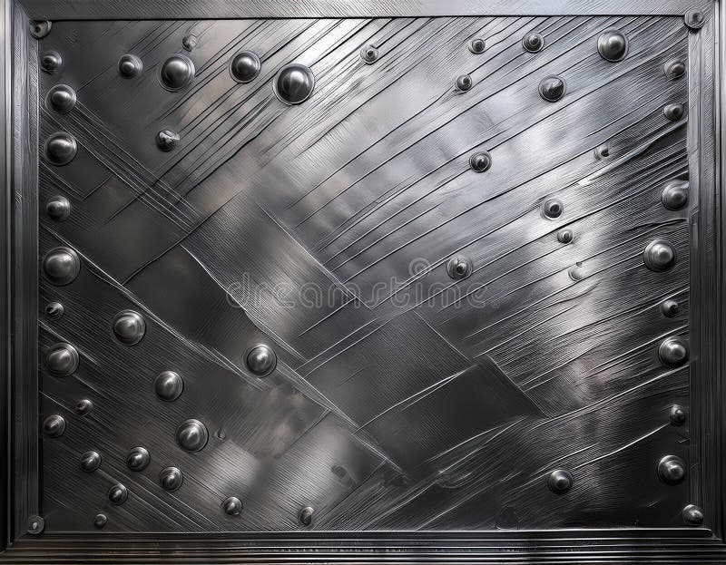 A Striking Metallic Surface with Scratches, Dents, and Brushed Patterns ...