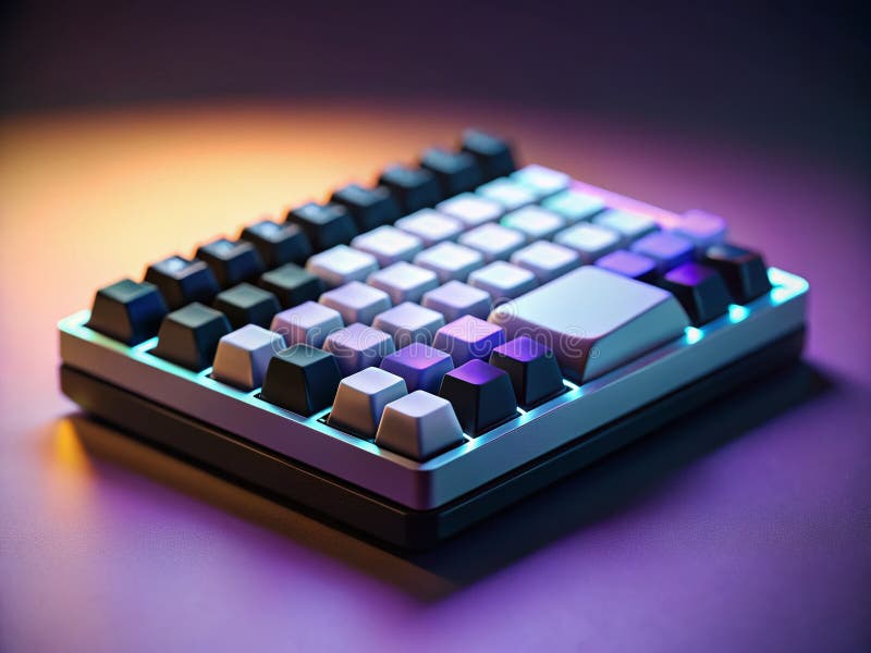 A Striking Miniature Black and White AI Keyboard Exploring TiltShift ...