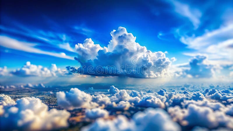 A Striking Miniature Blue Sky Dramatic Cloud Formations Captured in ...