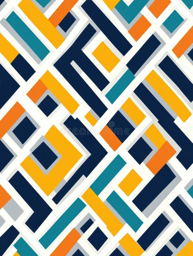 A Striking Minimalist Chinese Knot Pattern Featuring Sleek Rectangles ...