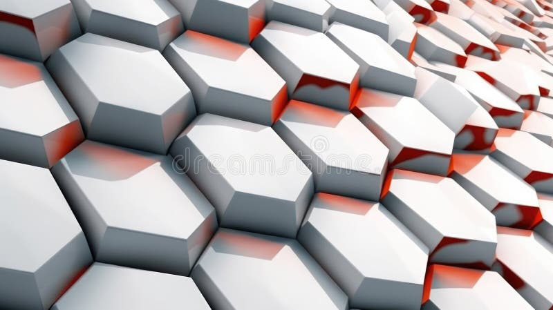 Striking Modern Architecture Abstract Background with Hexagonal Shapes ...