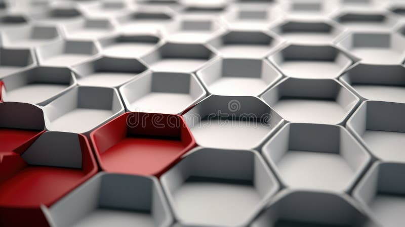 Striking Modern Architecture Abstract Background with Hexagonal Shapes ...