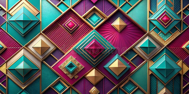 Striking Modern Geometric Square Banner Background Design a Dynamic ...