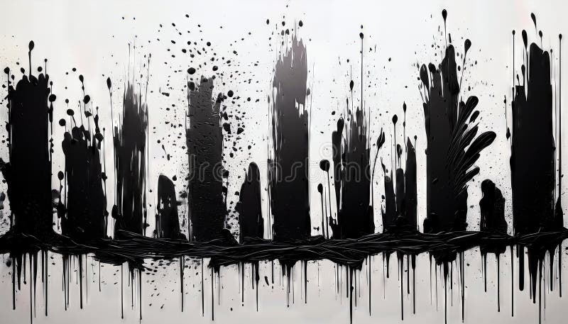 Striking Monochromatic Abstraction a Vertical Layered Composition in ...