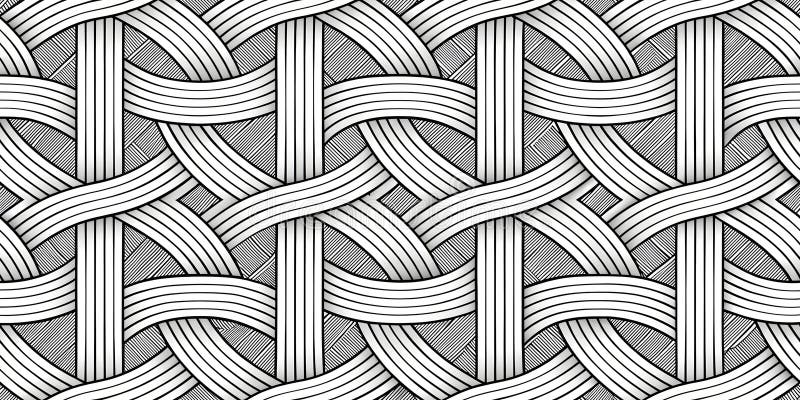 Abstract Woven Lines stock illustration. Illustration of artwork - 380799074