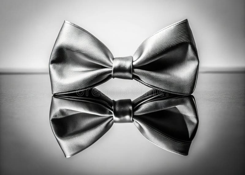 A Striking Monochrome Reflection Detailed View of a Bow in Glass ...