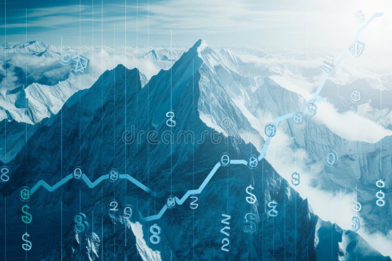 A Striking Mountain with a Clear Vertical Line Traversing Its Slope ...