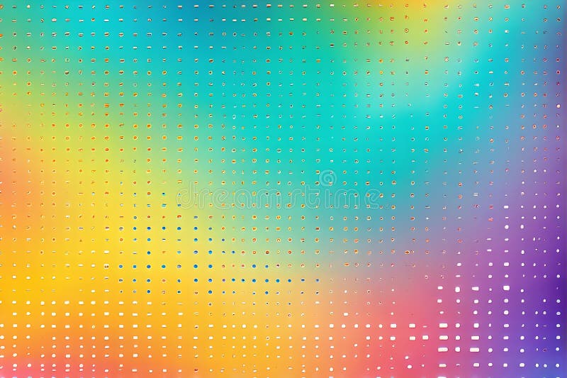 Striking Multicolored Dot Matrix that Creates an Abstract Background ...
