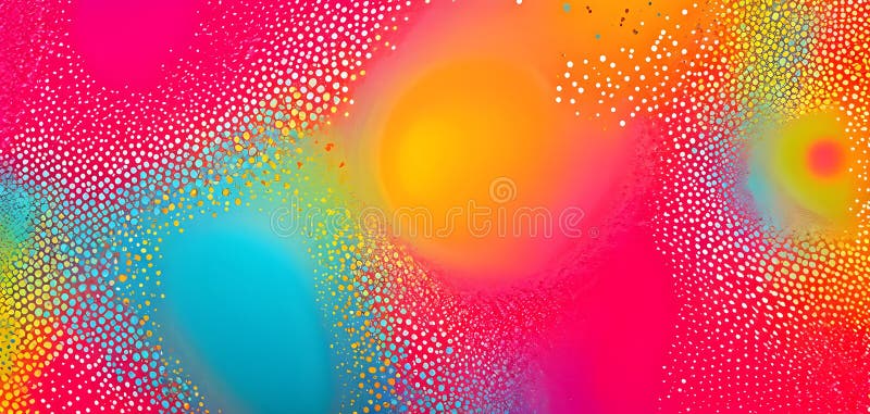 Striking Multicolored Dot Matrix that Creates an Abstract Background ...