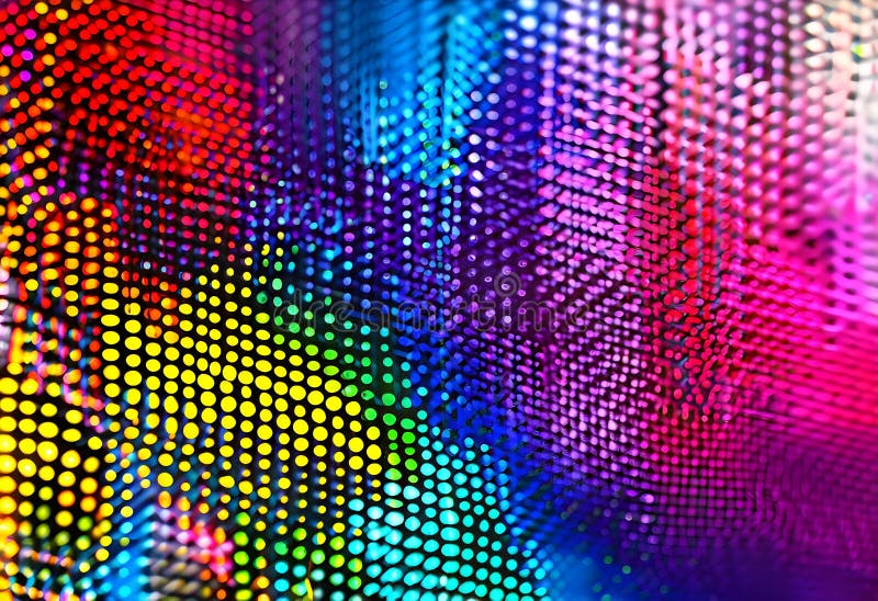 Striking Multicolored Dot Matrix that Creates an Abstract Background ...