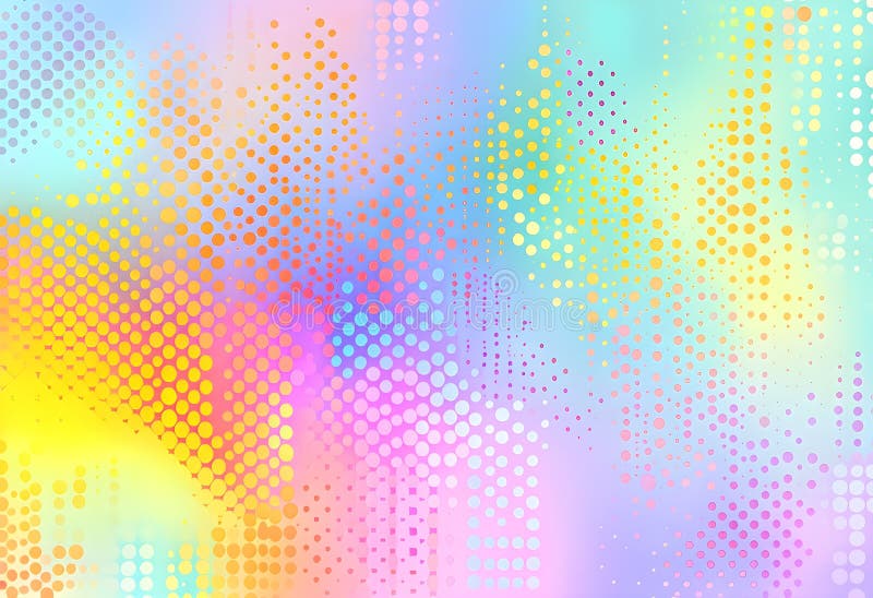 Striking Multicolored Dot Matrix that Creates an Abstract Background ...