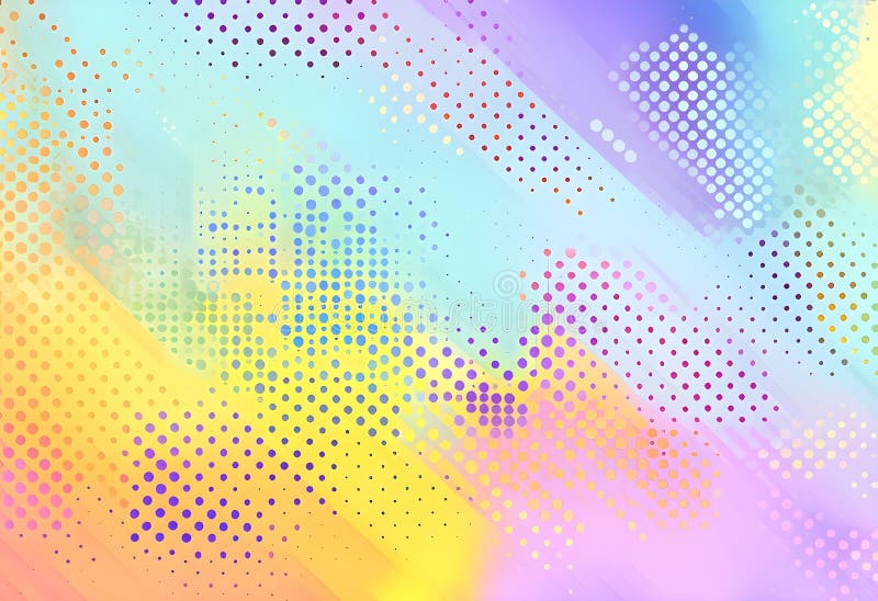 Striking Multicolored Dot Matrix that Creates an Abstract Background ...