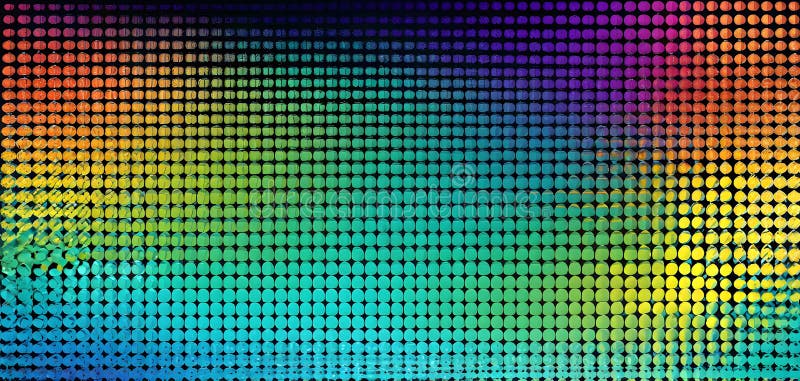 Striking Multicolored Dot Matrix that Creates an Abstract Background ...