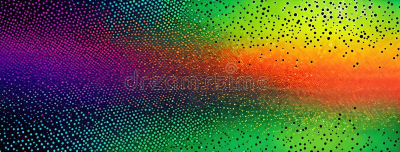 Striking Multicolored Dot Matrix that Creates an Abstract Background ...