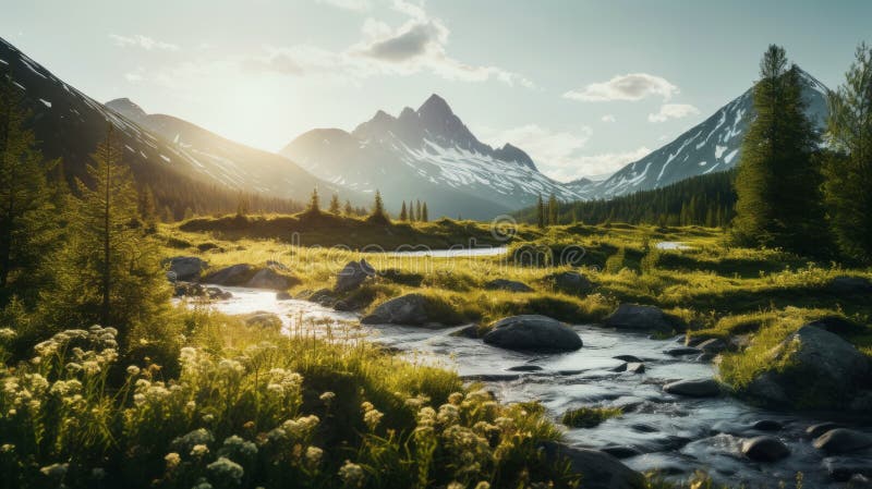 Striking Natural Backdrop, Adding Nature S Grace To Visuals Stock ...