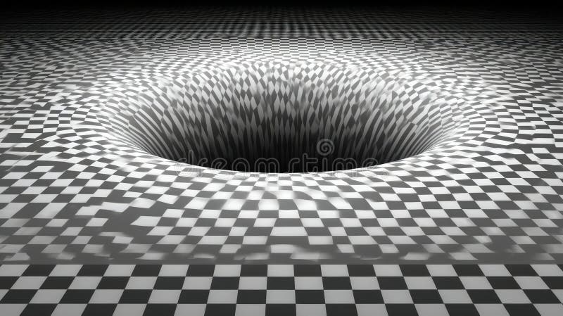 Mind Bending Illusion Creates a Mesmerizing Vortex in a Checkerboard ...