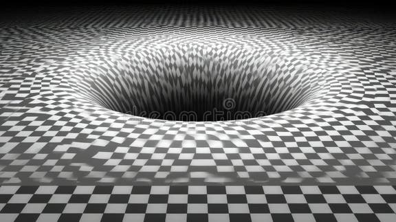 Mind Bending Illusion Creates a Mesmerizing Vortex in a Checkerboard ...