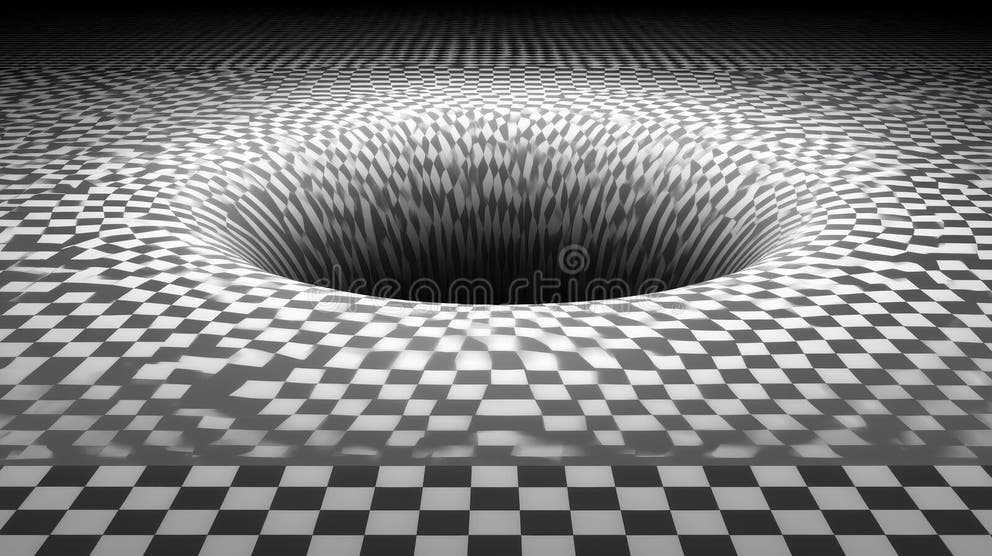 Mind Bending Illusion Creates a Mesmerizing Vortex in a Checkerboard ...
