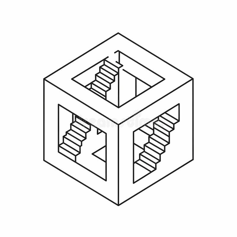 Black White Escher Stock Illustrations – 1,317 Black White Escher Stock ...