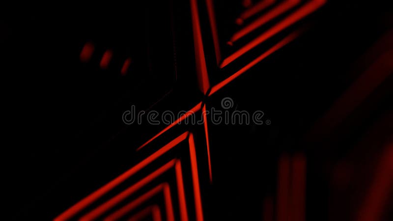 A Striking Orange Triangle Shape Formed by Glowing Neon Lines with ...