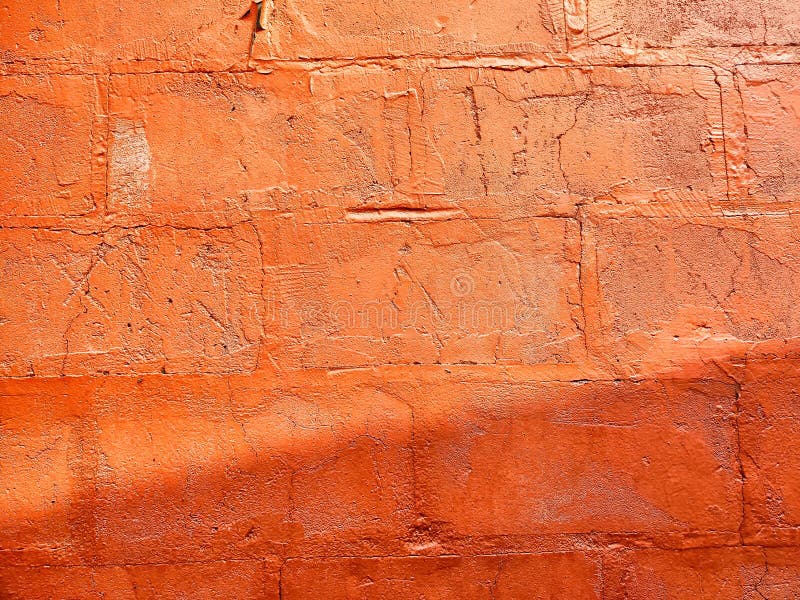 A Striking Orange Wall Texture Featuring Rich Patterns and Plenty of ...