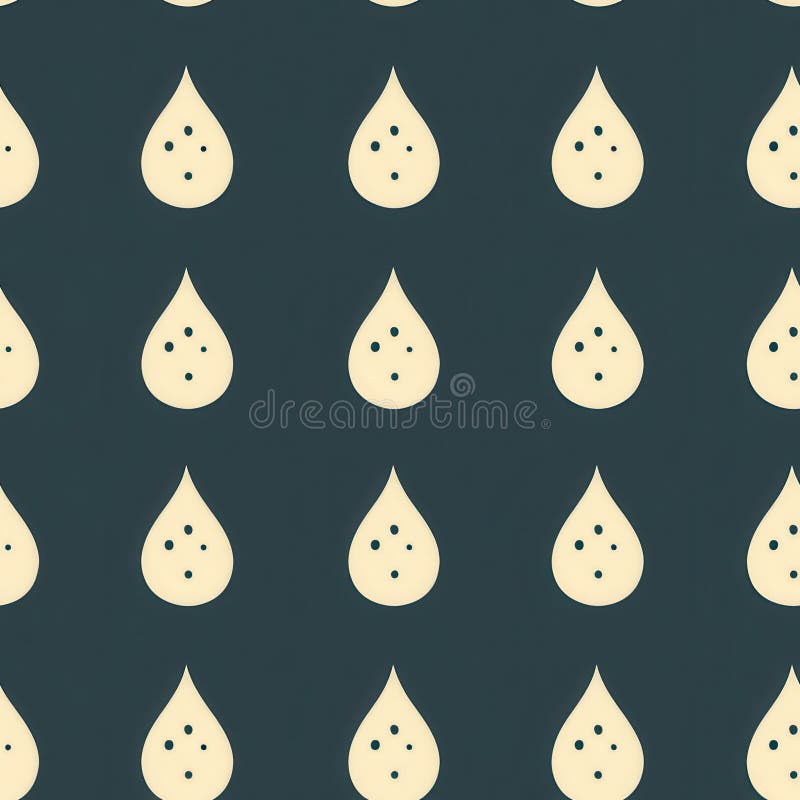 Striking Pattern of White Drops on a Vivid Background Creating a Fresh ...